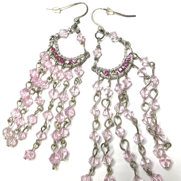 Jewelry | Beautiful Pink Dangle Earrings | Poshmark